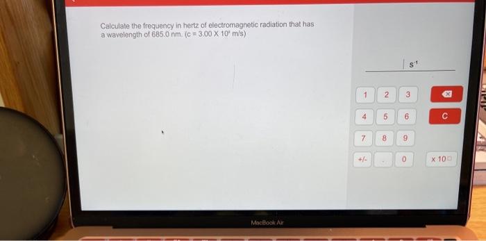 Solved Calculate the frequency in hertz of electromagnetic | Chegg.com