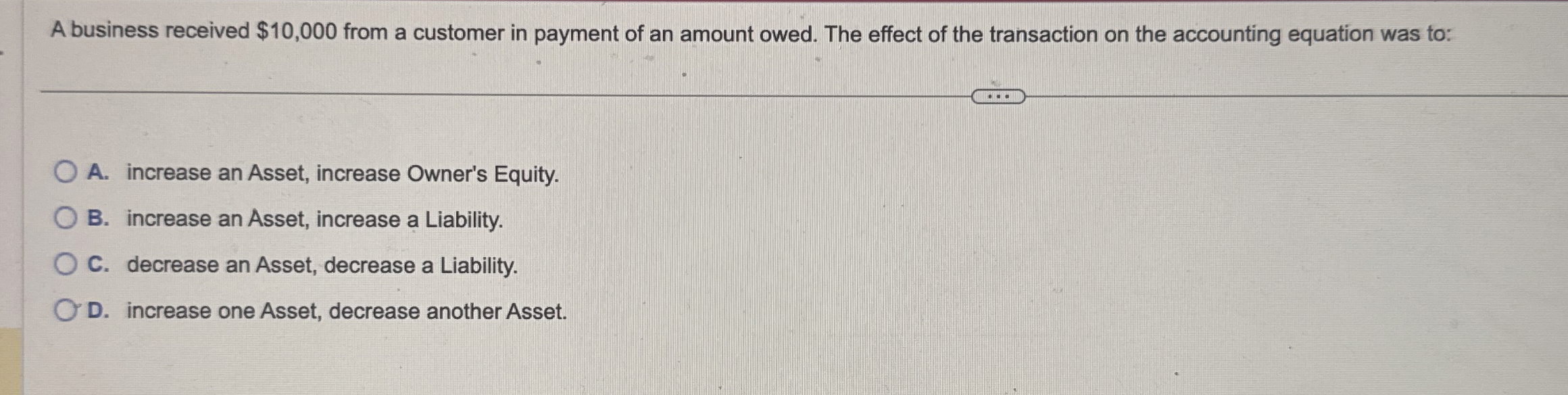 Solved A business received $10,000 ﻿from a customer in | Chegg.com
