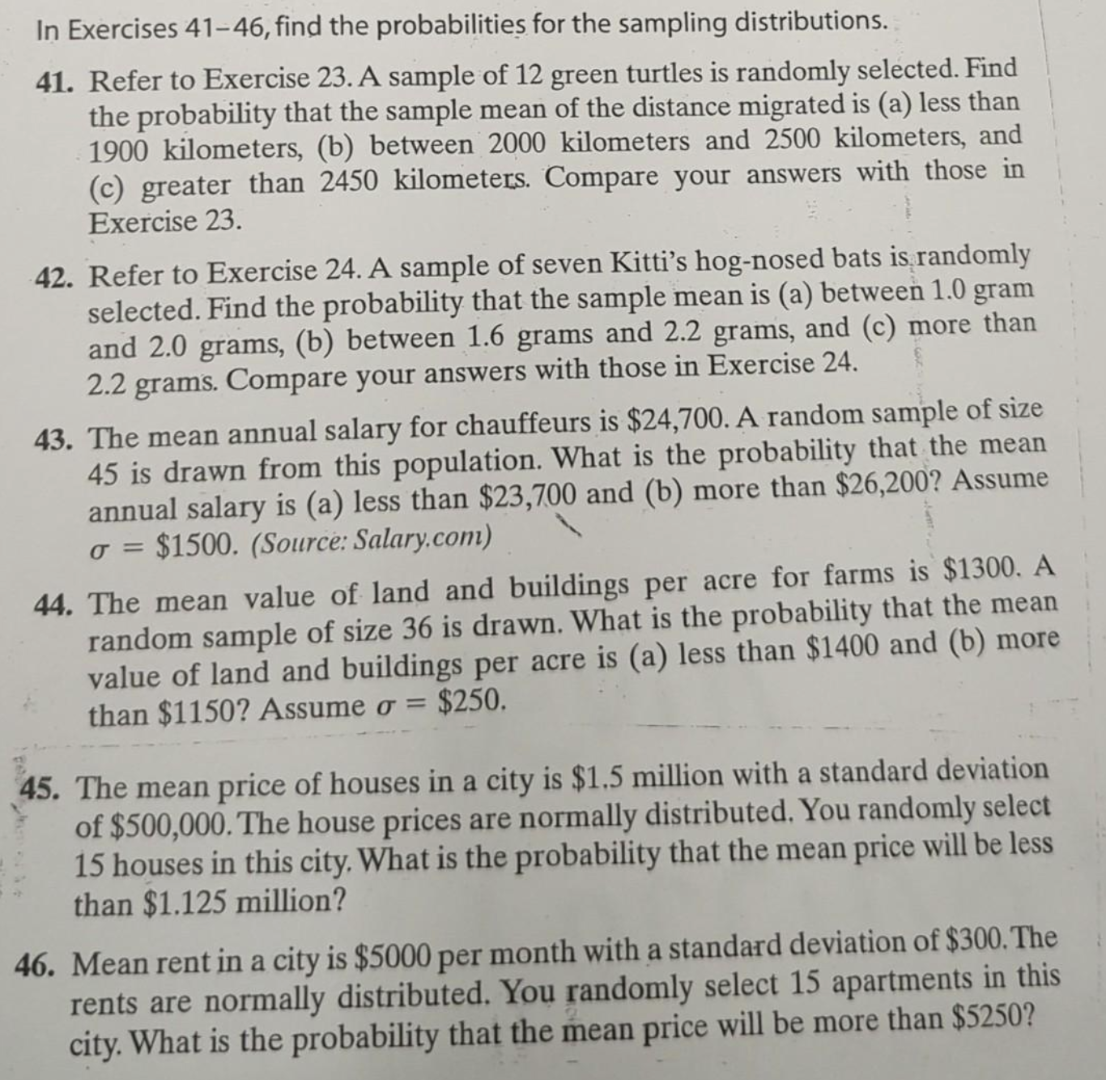 Solved in number 41 and 42 do not worry about referring to | Chegg.com