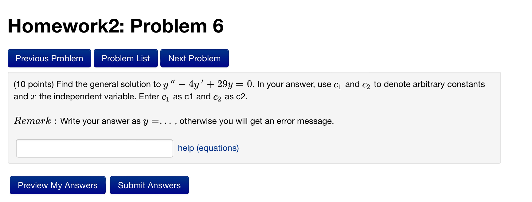 Solved (10 ﻿points) ﻿Find the general solution to | Chegg.com