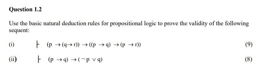 Solved Use the basic natural deduction rules for | Chegg.com
