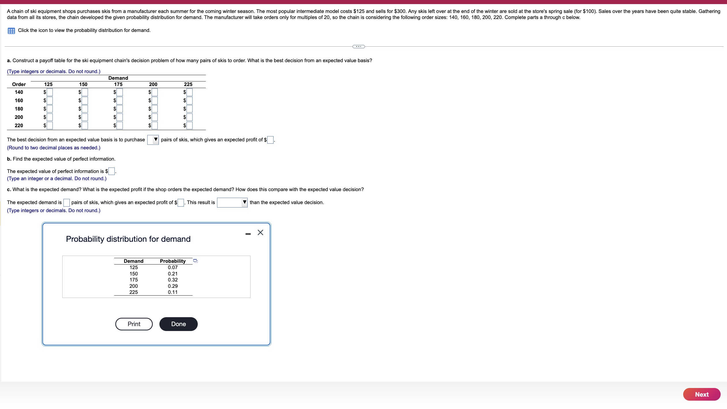 Solved Click the icon to view the probability distribution | Chegg.com