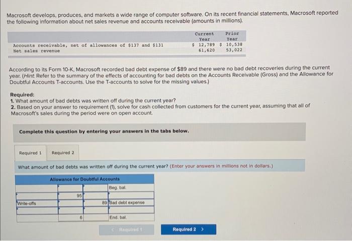 Solved Macrosoft develops, produces, and markets a wide | Chegg.com