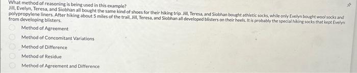 When using the method of agreement, you should look | Chegg.com