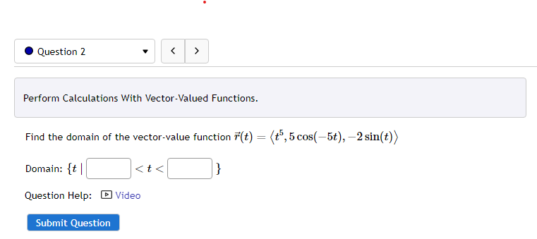 Solved Perform Calculations With Vector Valued