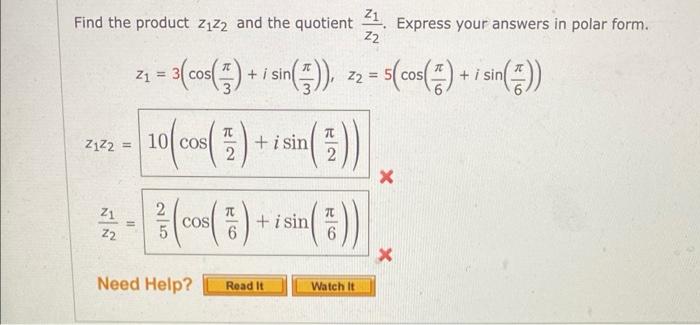 Solved Write the complex number in polar form with argument | Chegg.com