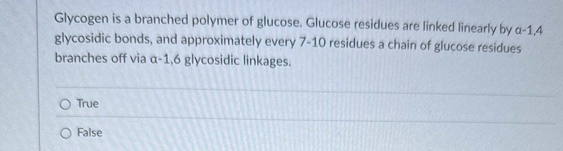 High Quality SOLUTION Glycogen is a branched polymer of glucose ...