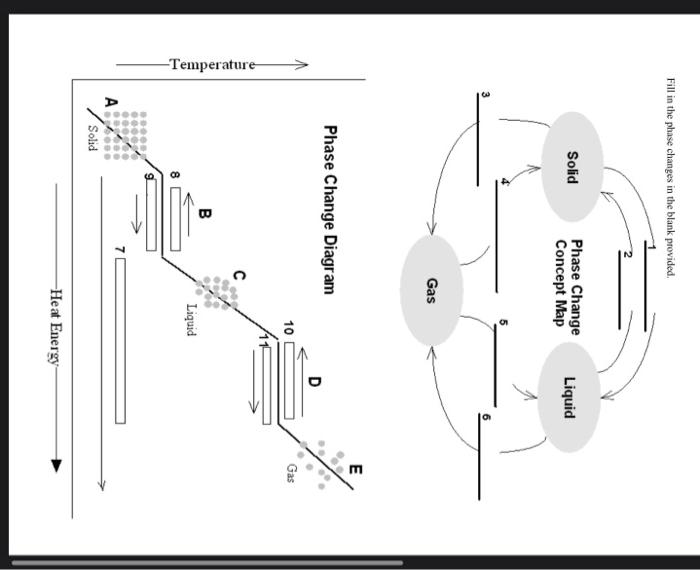 Solved Fill in the phase changes in the blank provided. | Chegg.com