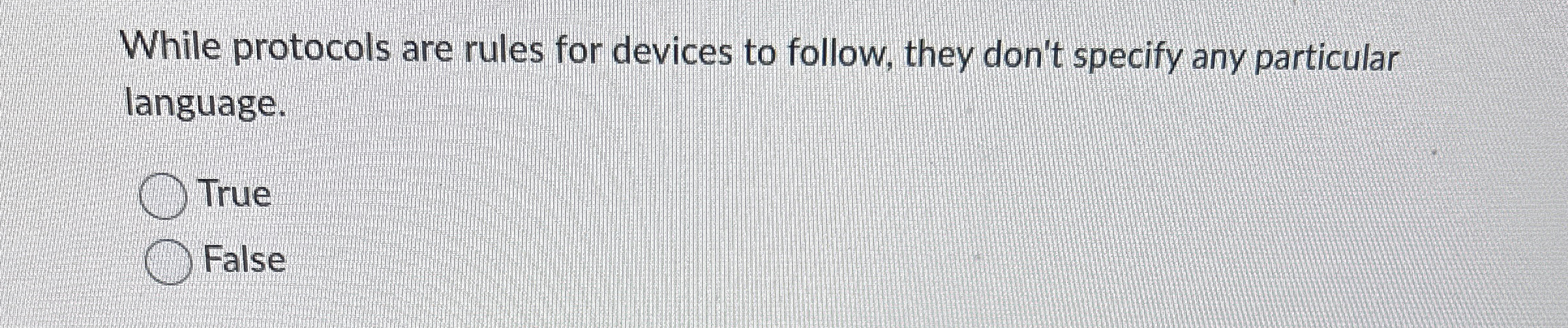 Solved While protocols are rules for devices to follow, they | Chegg.com