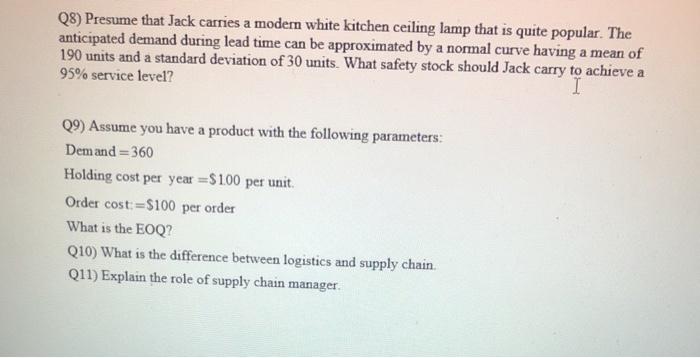 Solved QI) What are the differences between EOQ and POQ | Chegg.com