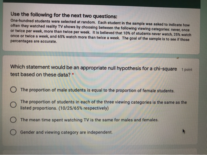 Solved Use the following for the next two questions: | Chegg.com