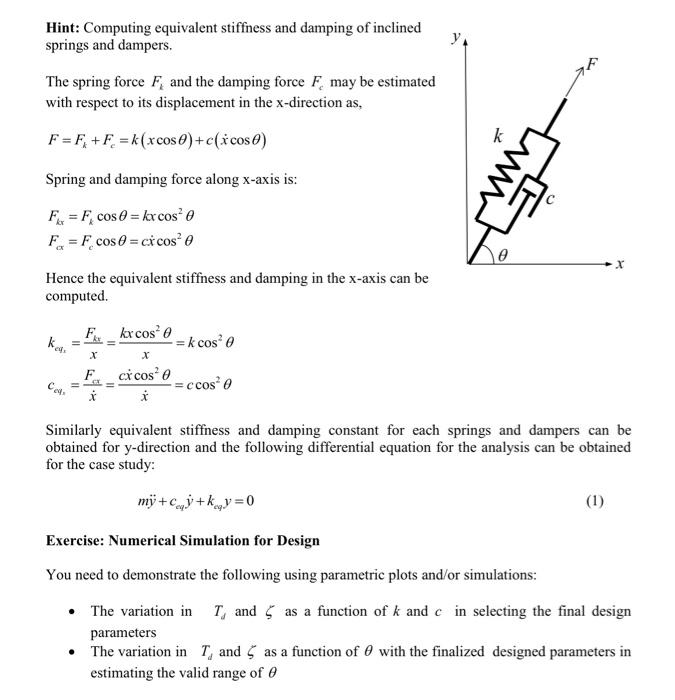 Solved MATLAB Mechanical Vibrations problem. This HAS to be | Chegg.com