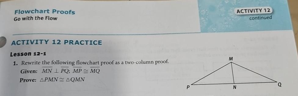 Solved Flowchart Proofs\\nGo with the Flow\\nACTIVITY | Chegg.com