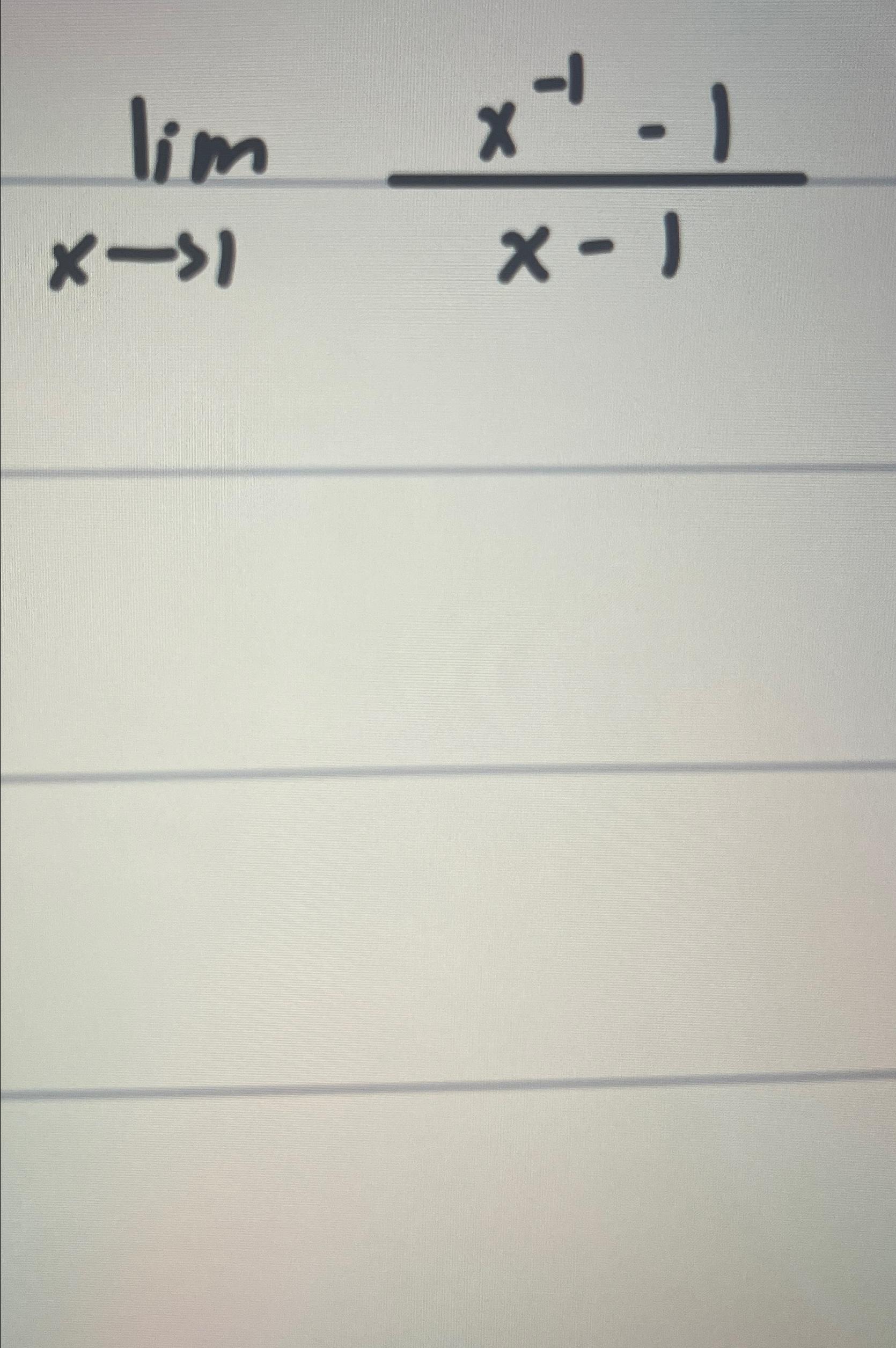 Solved limx→1x-1-1x-1 | Chegg.com