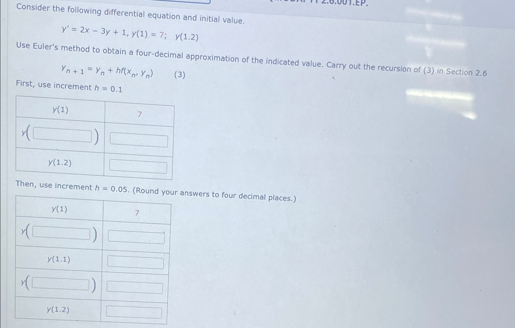 Solved Consider the following differential equation and | Chegg.com