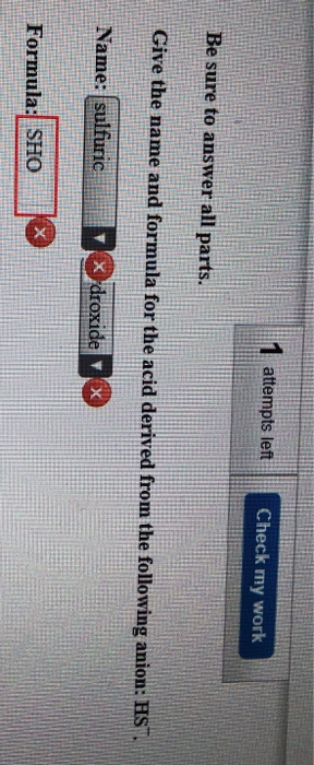 Solved 1 attempts left Check my work Be sure to answer all | Chegg.com