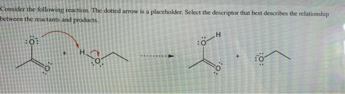 Solved Consider the following reaction. The dotted arrow is | Chegg.com