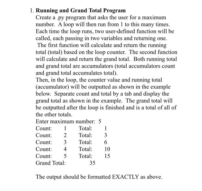 Solved using python. please make sure its correct. when | Chegg.com