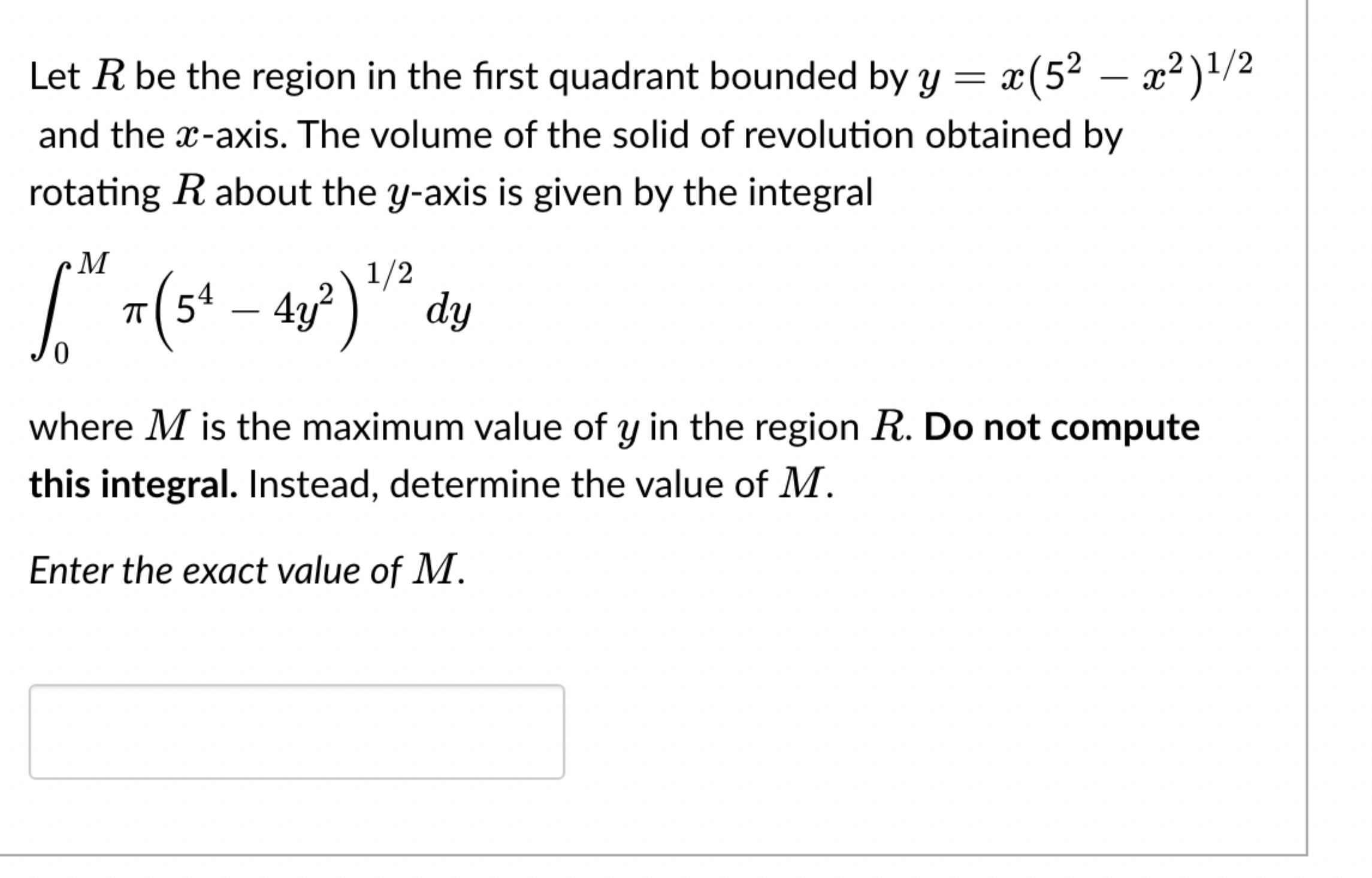 Solved Let R ﻿be the region in the first quadrant bounded by | Chegg.com