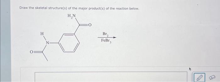 Solved Draw the skeletal structure(s) of the major | Chegg.com