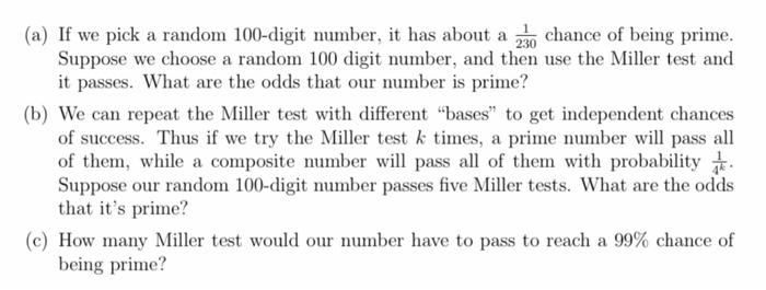 Use the following background info about the Miller | Chegg.com