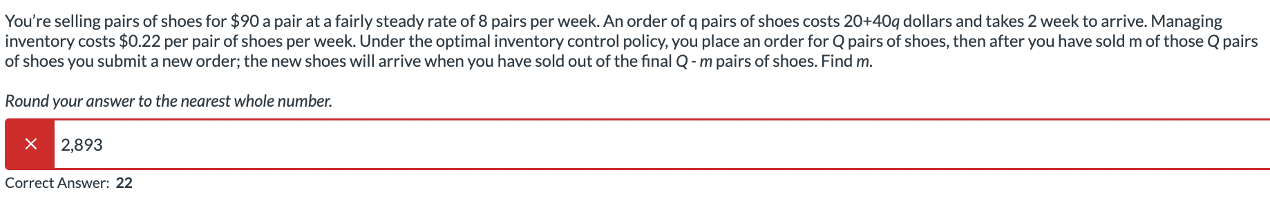 Solved You're selling pairs of shoes for $90 ﻿a pair at a | Chegg.com