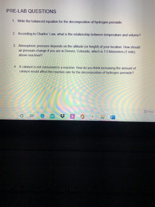 Solved Experiment 2 Post-Lab Questions 1. What would happen | Chegg.com