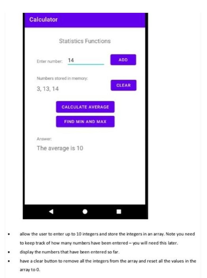 Solved - allow the user to enter up to 10 integers and store | Chegg.com