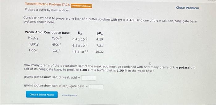 Solved Tutored Practice Problem 17.2.6 COUNTS TOWARDS GRADE | Chegg.com