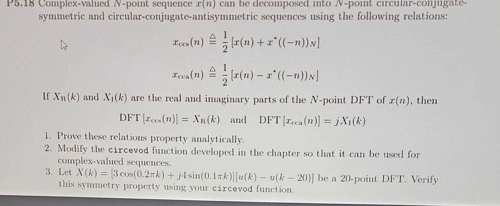 Symmetric And Circular Conjugate Antisymmetric