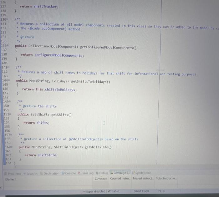 Solved - This shifts and holidays handler class is designed | Chegg.com