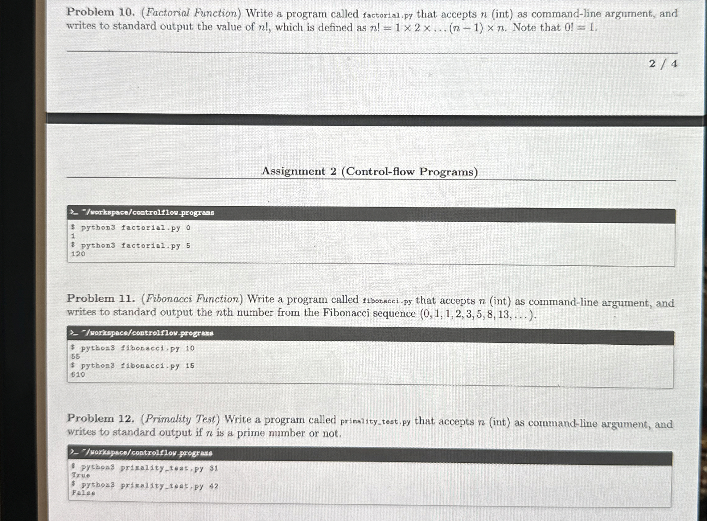 Solved Problem 10. (Factorial Function) ﻿Write a program | Chegg.com