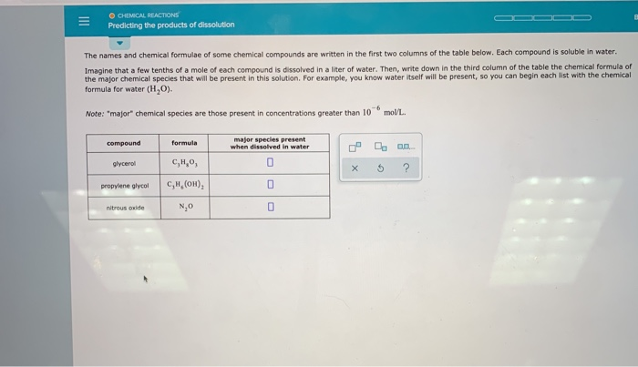 Solved O CHEMICAL REACTIONS Predicting the products of | Chegg.com