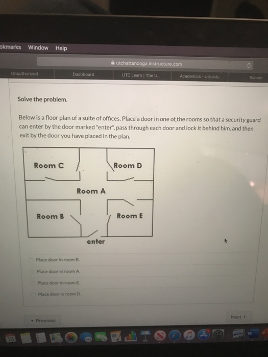 Solved okmarks Window Help Autchattanooga instructure.com | Chegg.com