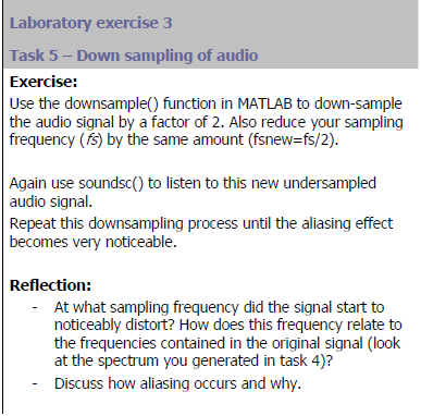 Use the downsample() function in MATLAB to | Chegg.com