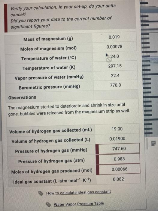 Solved Verify your calculation. In your set-up, do your | Chegg.com