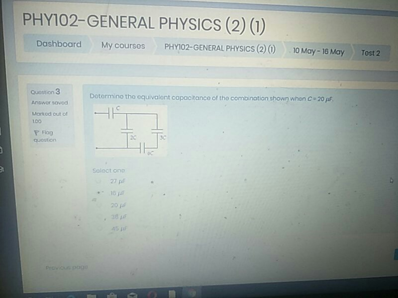 Solved PHY102-GENERAL PHYSICS (2) (1) Dashboard My courses | Chegg.com