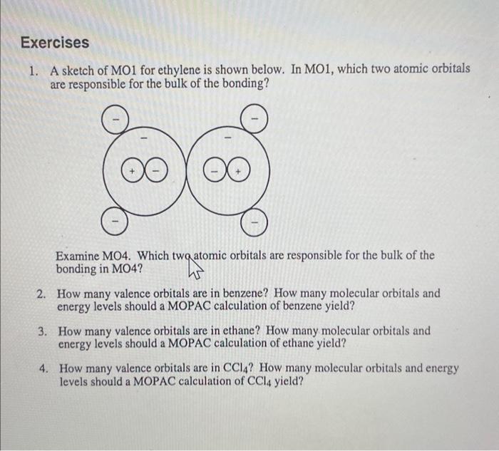 Solved 1. A sketch of MO1 for ethylene is shown below. In | Chegg.com Solved 1. A sketch of MO1 for ethylene is shown below. In | Chegg.com