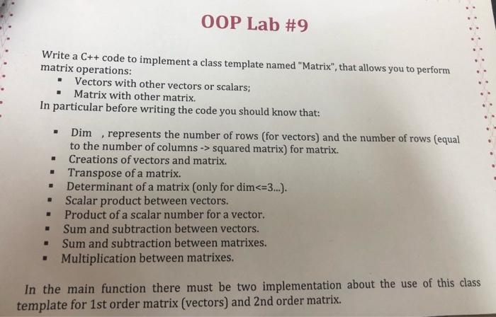 Solved Write a C++ code to implement a class template named | Chegg.com