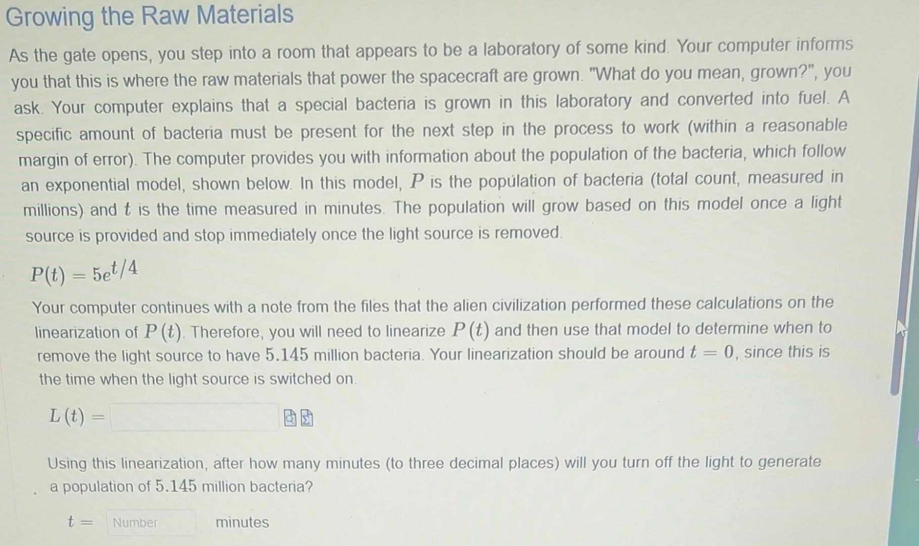 Solved Growing the Raw Materlals As the gate opens, you step | Chegg.com
