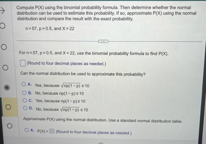 Solved Compute P(X) using the binomial probability formula. | Chegg.com