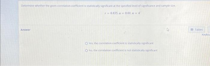Solved Determine Whether The Given Correlation Coefficient