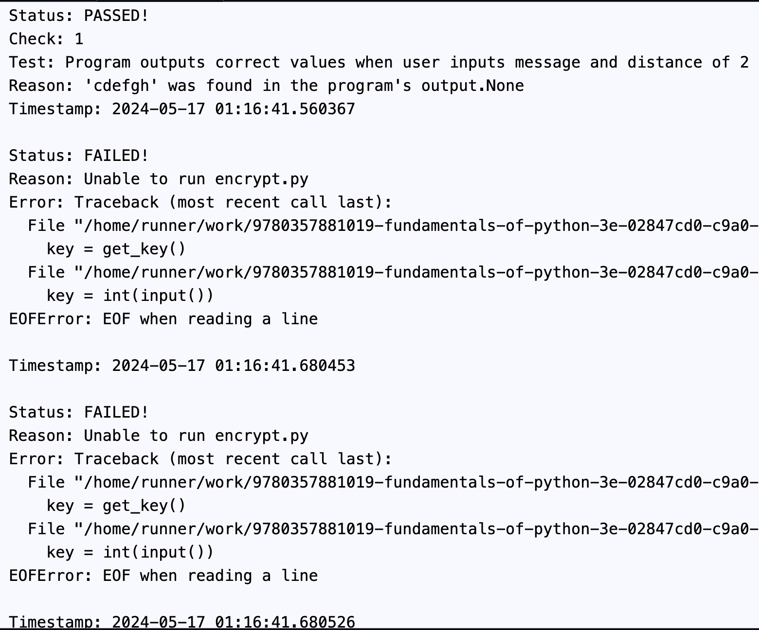 Solved Task 1 Write A Script In The File Encryptpy That