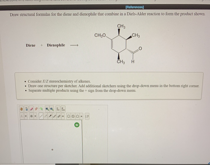 Solved (References) Draw structural formulas for the diene | Chegg.com