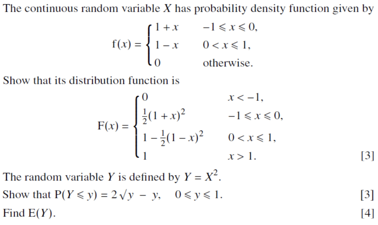 Solved Hi need help ASAP, THank you! The continuous random | Chegg.com