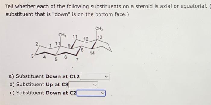 Solved Tell whether each of the following substituents on a | Chegg.com