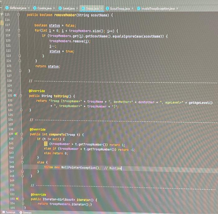 Solved how do I update my code as request by the UML chart? | Chegg.com