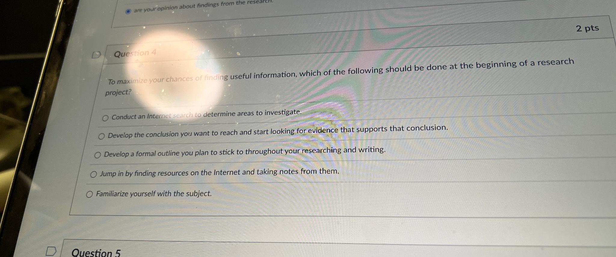 Solved 2 ﻿ptsQuestion 4To maximize your chances of finding | Chegg.com
