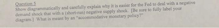 Solved Question 5 Show diagrammatically and carefully | Chegg.com