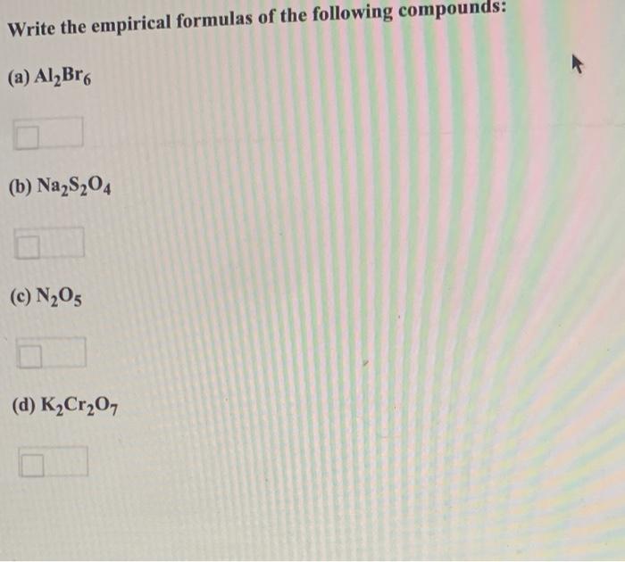 Solved Name the following compounds: (a) Fes (select) | Chegg.com